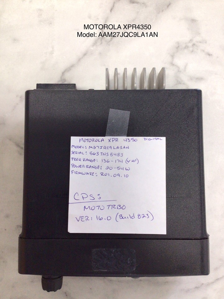 Motorola MOTOTRBO XPR 4350 Two Way Radio Model: AAM27JQC9LA1AN | eBay