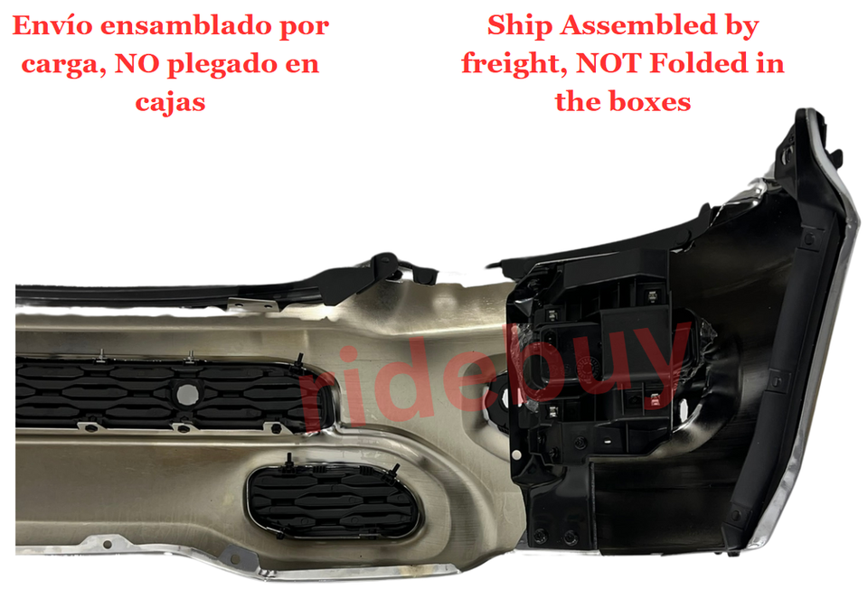 Fit 2019 - 2024 Ram 1500 Rebel Front Complete Bumper Assembly Chrome ...