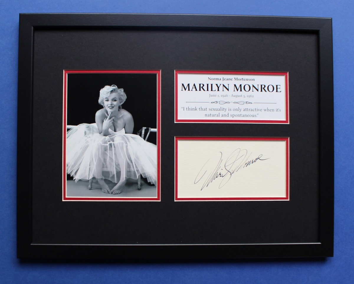 Autographe De Marilyn Monroe Marilyn Monroe Digital Print With