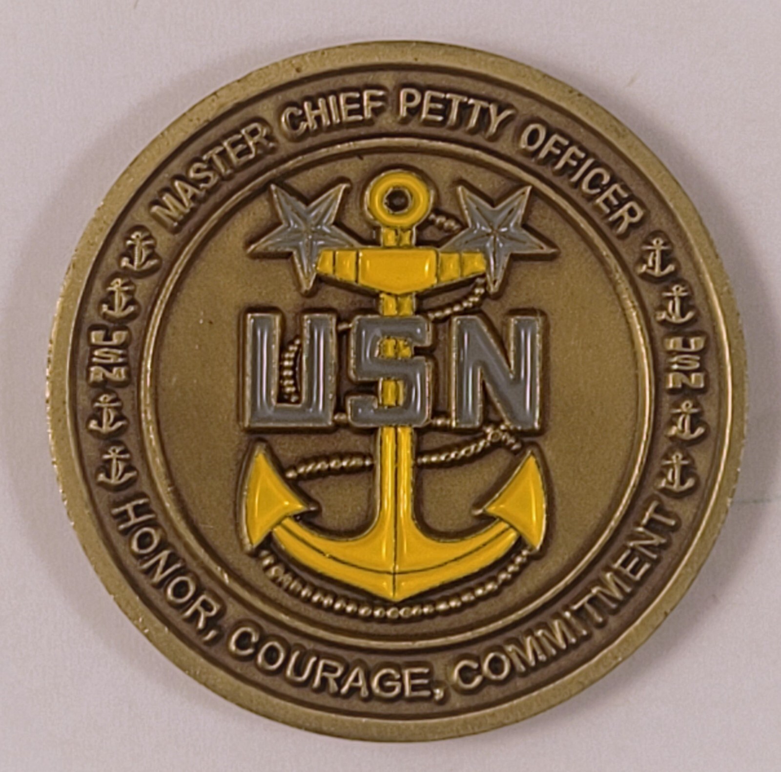 NEW USN US Navy MCPO Master Chief Petty Officer - Challenge Coin - Free ...