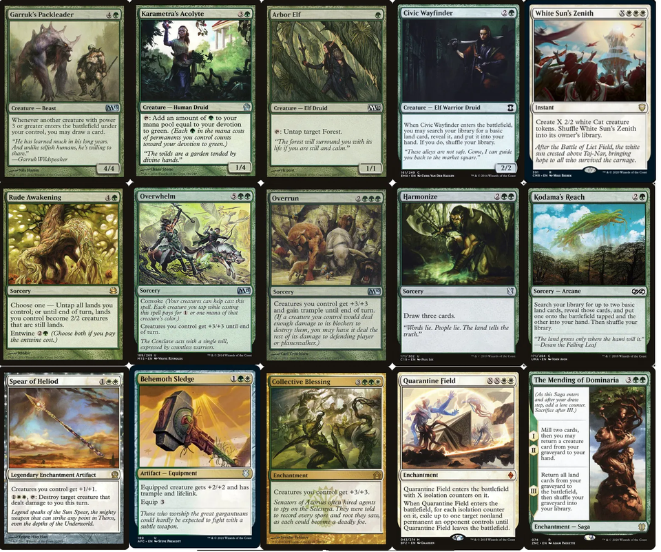 ELITE Commander Ramp/Draw/Huge Creature Deck - EDH - Karametra - 100 ...