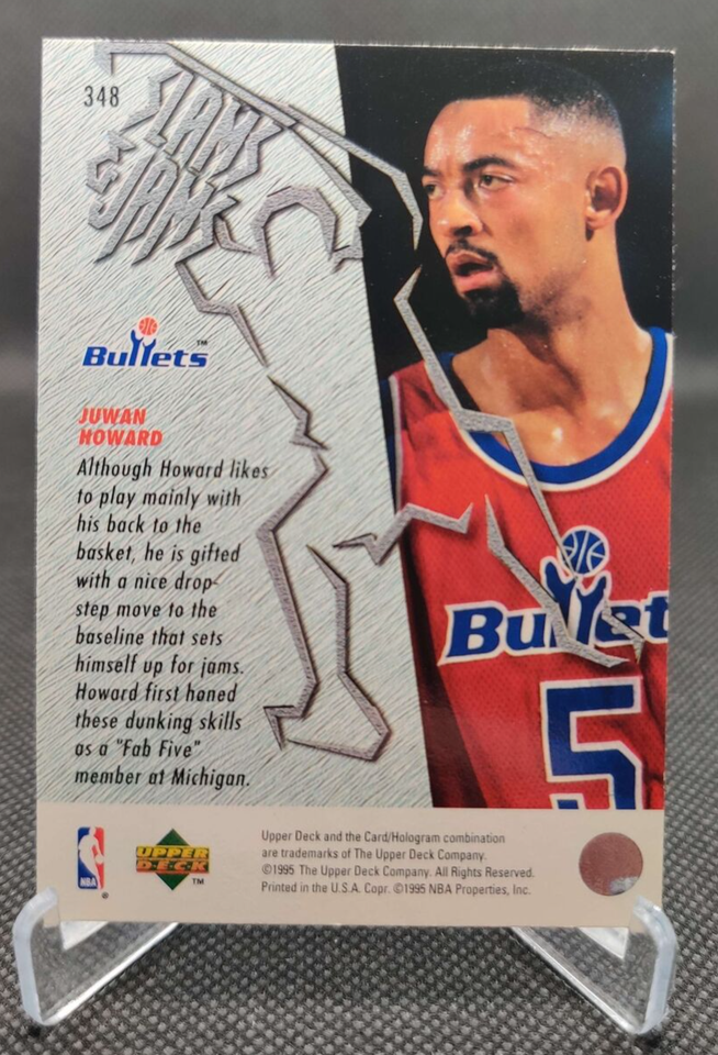 1995-96 Upper Deck #348 Juwan Howard Washington Bullets basketball card ...