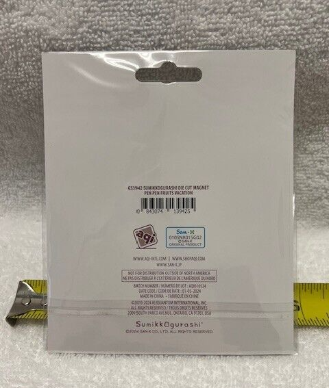 San-X Sumikko Gurashi Pen Pen Fruits Vacation Large Die Cut Magnet ...