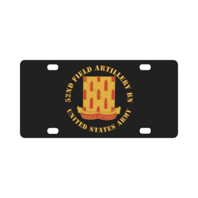 License Plate - Army - 52nd Field Artillery Battalion - US Army | eBay