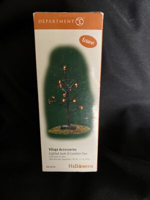 Department 56 Halloween Village "Lighted Jack O lantern Tree" SKU: 56.53270 | eBay