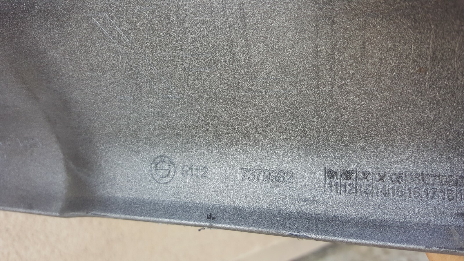 15 16 17 18 BMW X1 REAR BUMPER LOWER COVER VALANCE DIFFUSER PANEL TRIM ...