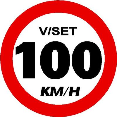 10 X QTY 50 X 50 MM V/SET DASHBOARD 100 KM/H STICKER VAN BUS CAR ...