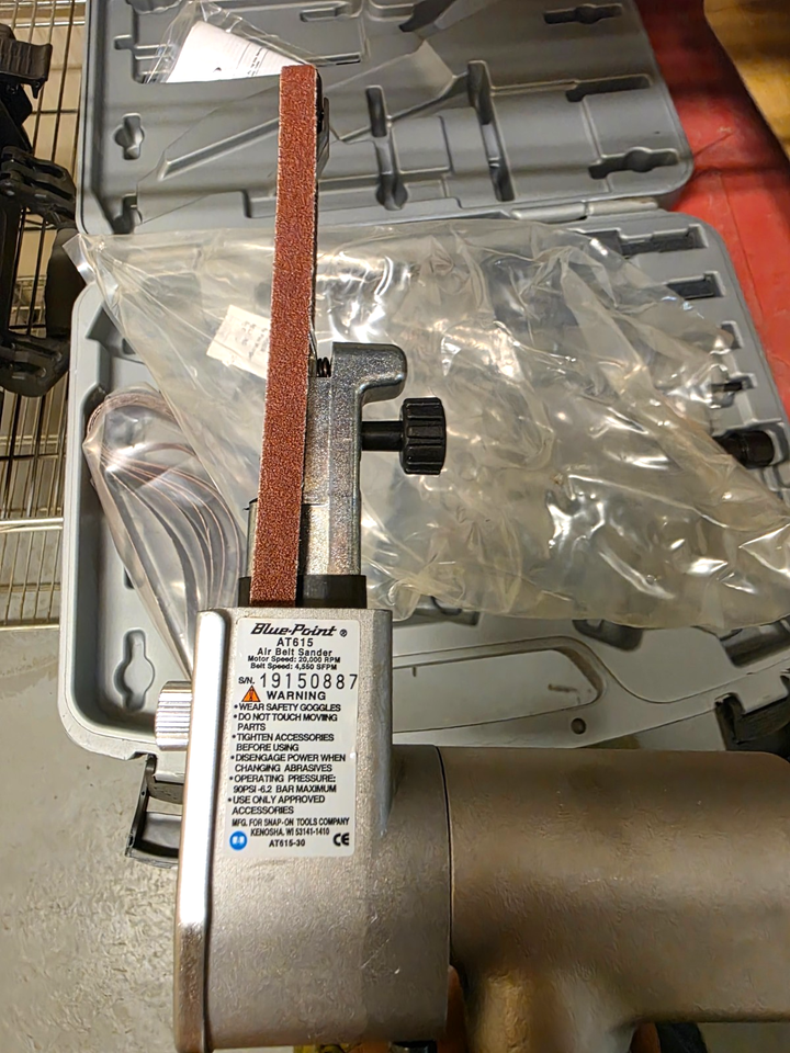 Snap On Air Belt / Band / File Sander Kit - Blue Point AT615K - New ...