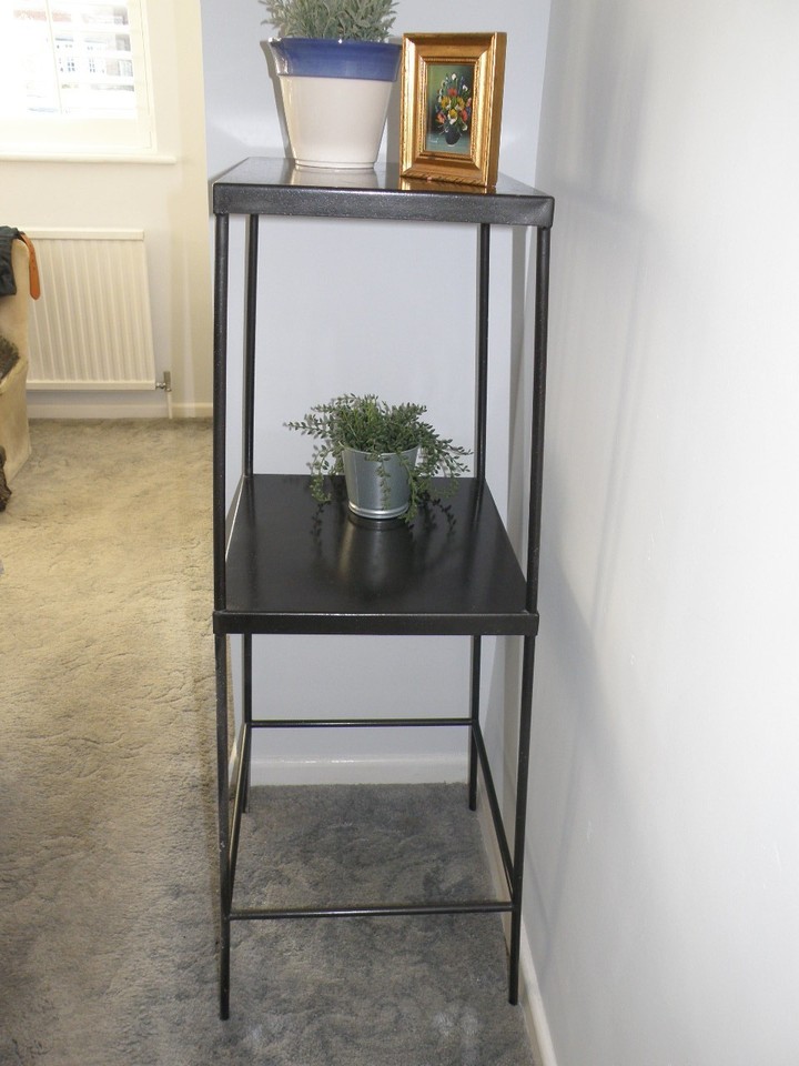 2 Tier Metal Stand Indoor Corner Display Rack | eBay UK