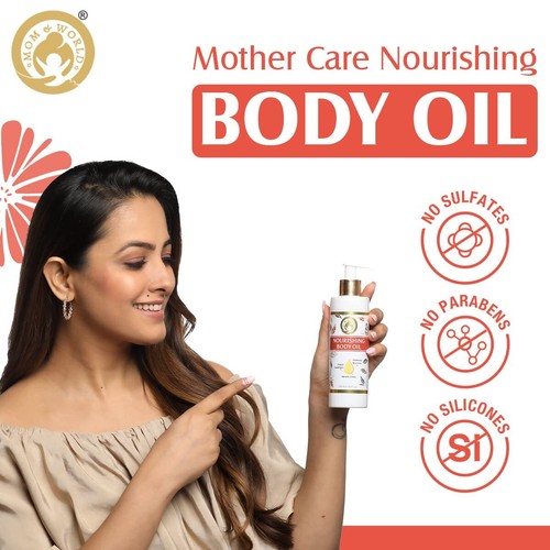 Mom & World Mother Nourishing Body Oil For Moisturising 100% Pure Oils ...