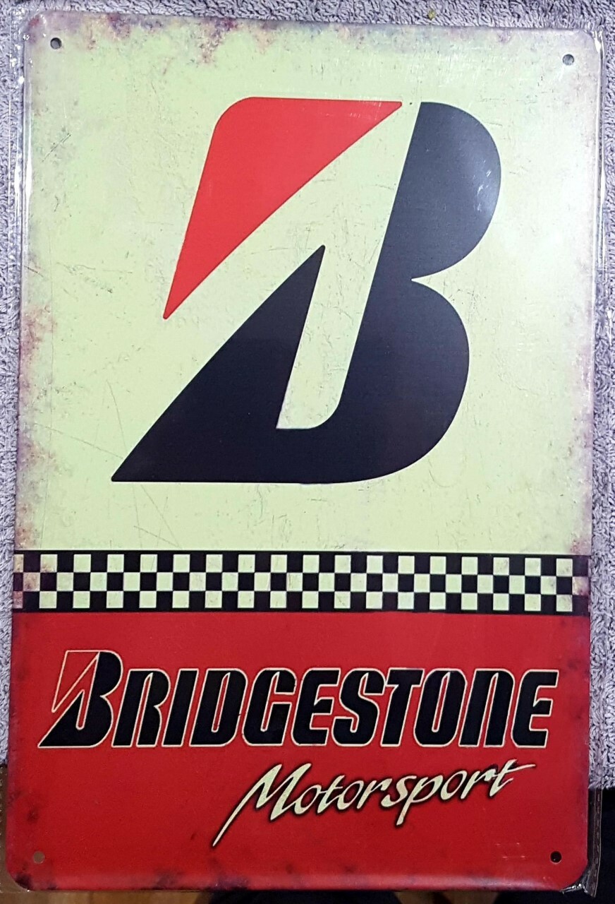 Bridgestone Motorsport Metal Tin Signs Bar Shed & Man Cave Signs AU ...