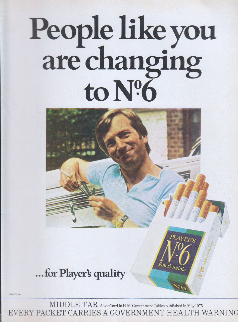 Players No.6 "Changing To No.6" 1976 Magazine Advert #2599 | eBay