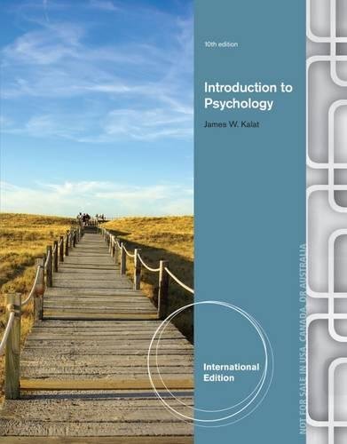 Introduction to Psychology by James Kalat Tenth Edition 2014 for sale ...