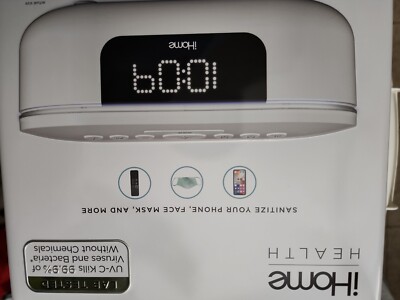 iHome® Health UV-C Pro Sanitizer with Bluetooth Speaker, white | eBay