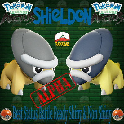 Shieldon Shiny Alpha 6iv and Non Shiny Best Stats Pokemon Legends Arceus | eBay