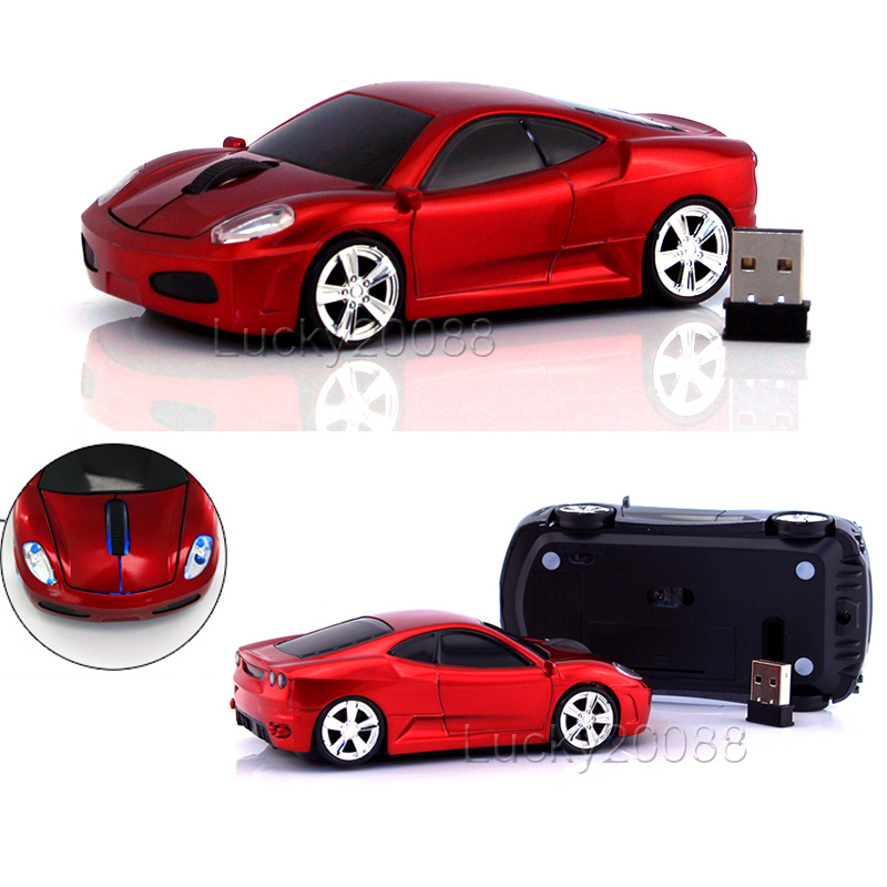 Ferrari Audi car Wireless Mouse Optical 2.4Ghz Game Laptop PC Mice +USB ...