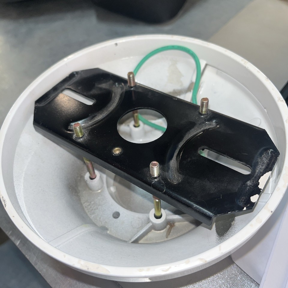 Casablanca Ceiling Fan Hanger Bracket White Finish Canopy Has Bracket ...