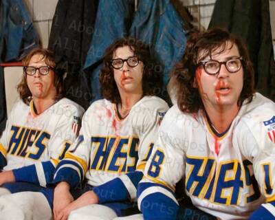 The Hanson Brothers all Bloody in Slap Shot Movie Photo Print Poster ...