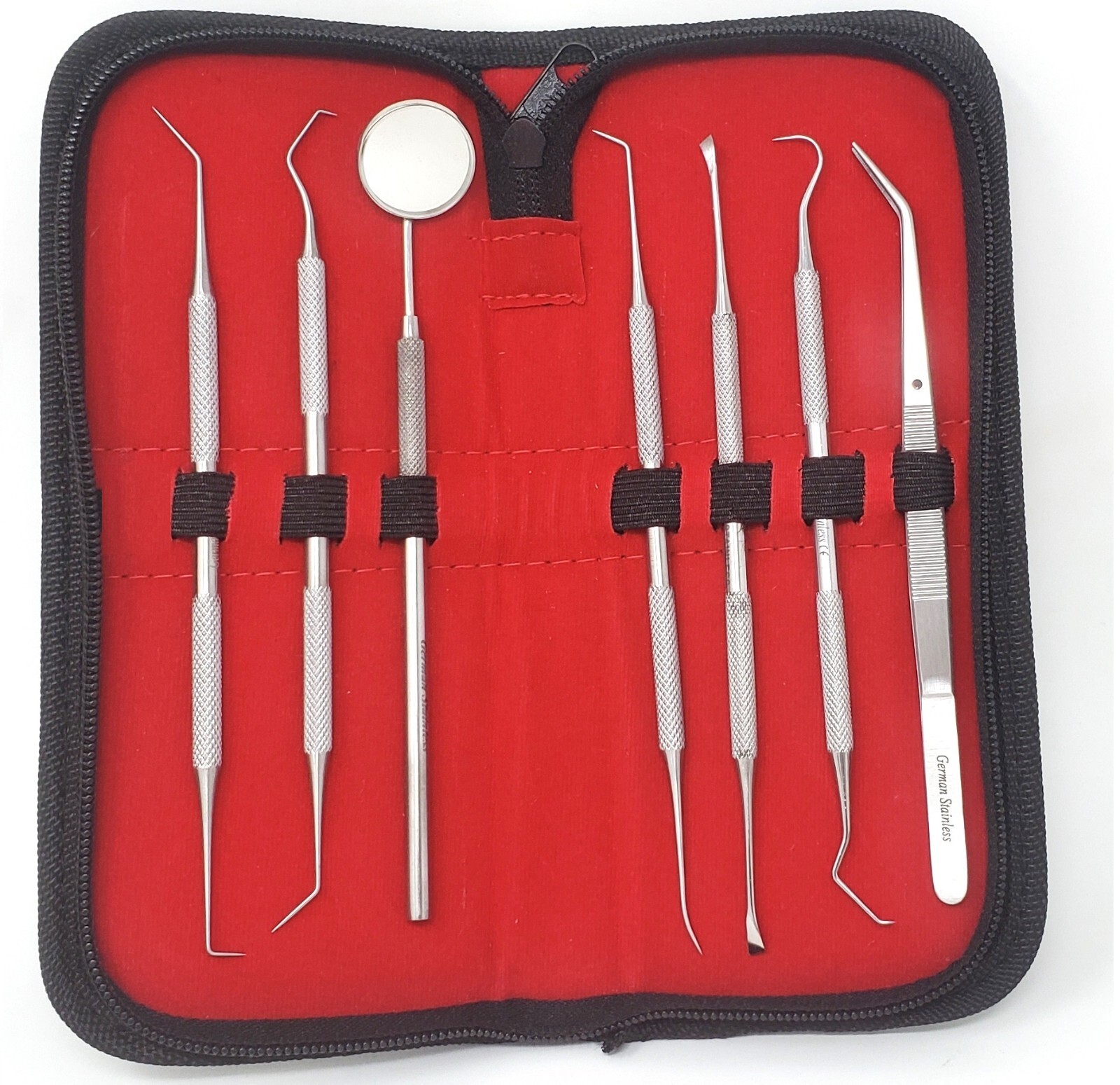 Basic Dental Hygiene Kit - -Stainless Steel Dental Instruments GERMAN ...