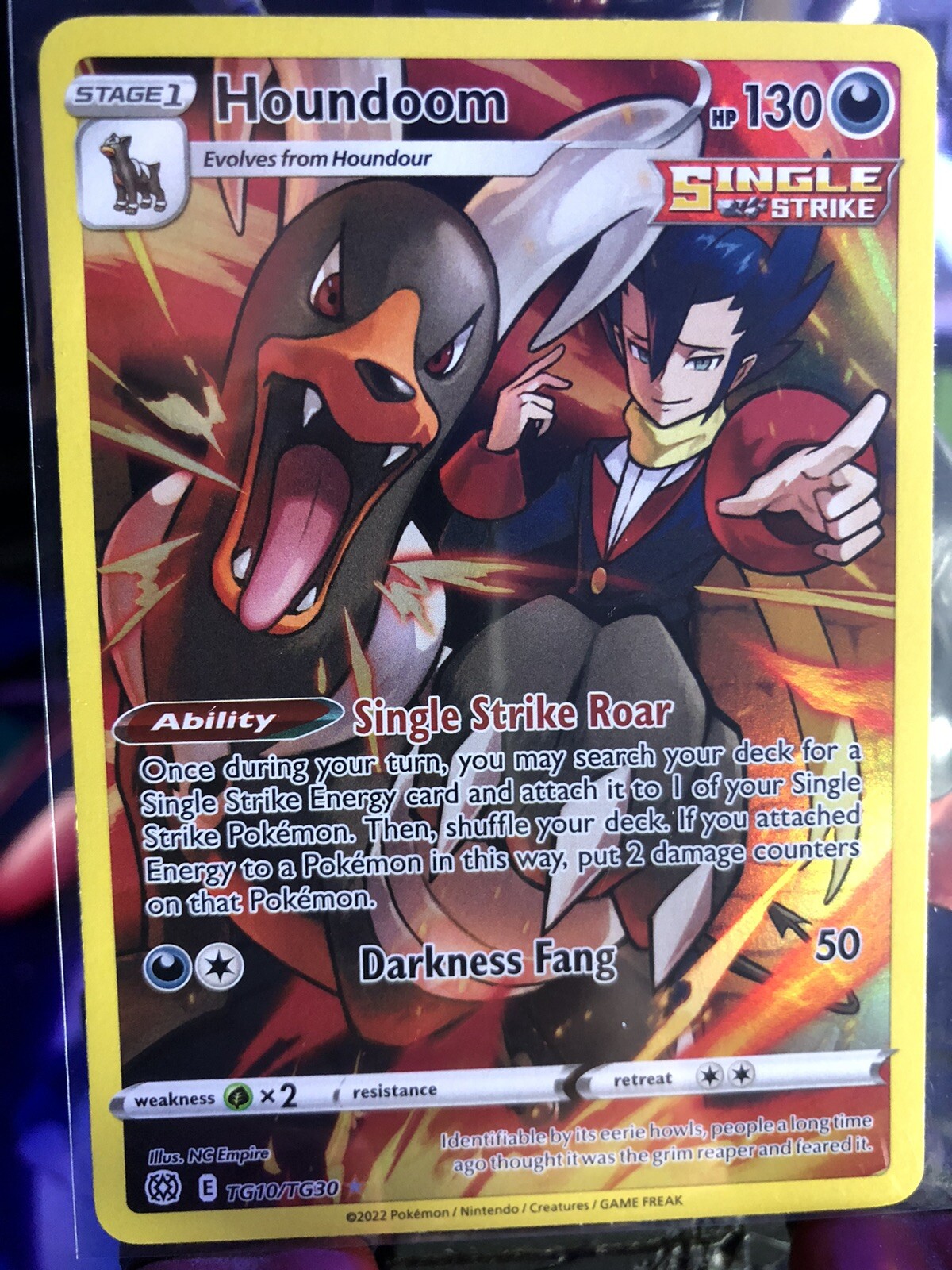 Pokémon TCG Houndoom Brilliant Stars TG10/TG30 Holo Secret Rare | eBay