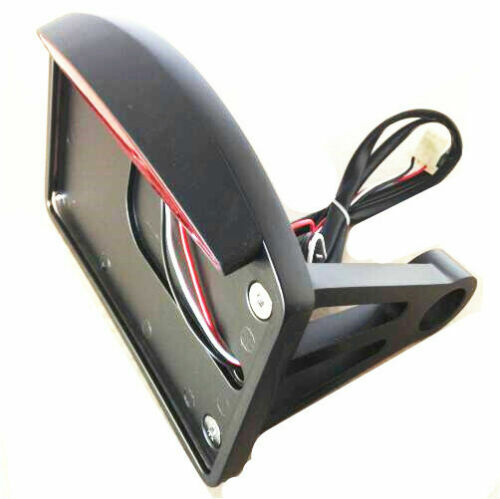 12V Motorcycle License Plate LED Tail Light Side Mount Bracket Holder ...