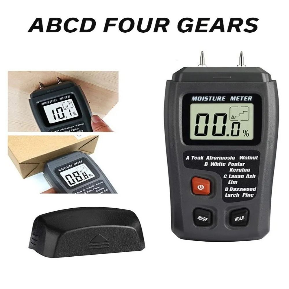 Damp Digital LCD Meter Moisture Detector Tool Wood Humidity Caravan ...