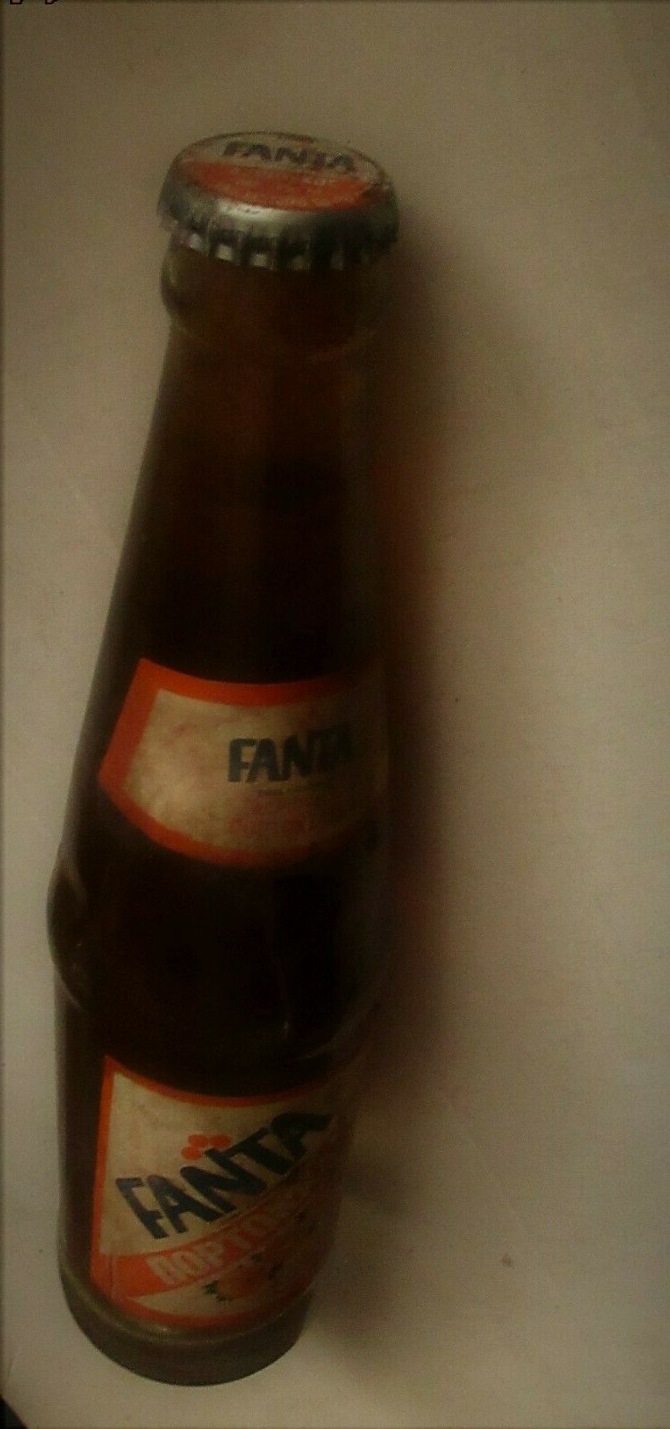 UNIQUE VINTAGE GREEK - FANTA - ADVERTISING GLASS SEALED BOTTLE FROM 70s ...