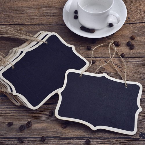 Wooden Message Board Pot Labels Mini Chalkboard Memo Board Blackboard ...