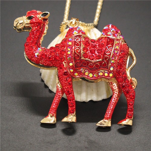 New Red Bling Camel Animal Crystal Jewelry Fashion Pendant Women ...