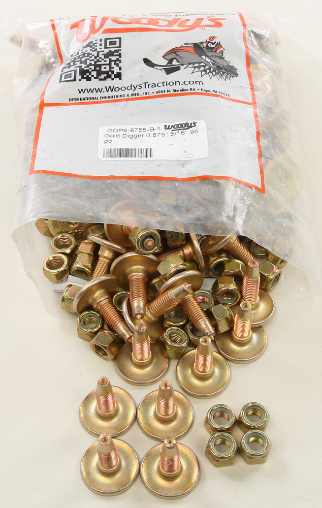 Woodys Gold Digger Carbide Traction Master Stud .875" 96/Pack Gdp6-8755 ...