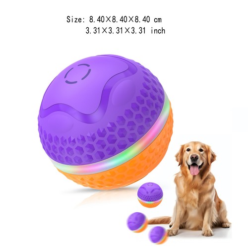 Self-Moving Ballistic Dog Ball Toy – Interactive, USB Rechargeable ...