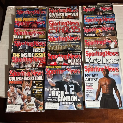 Sporting News Magazines Lot Of 30 2002, 2006, 2007 & 2008 Good used ...
