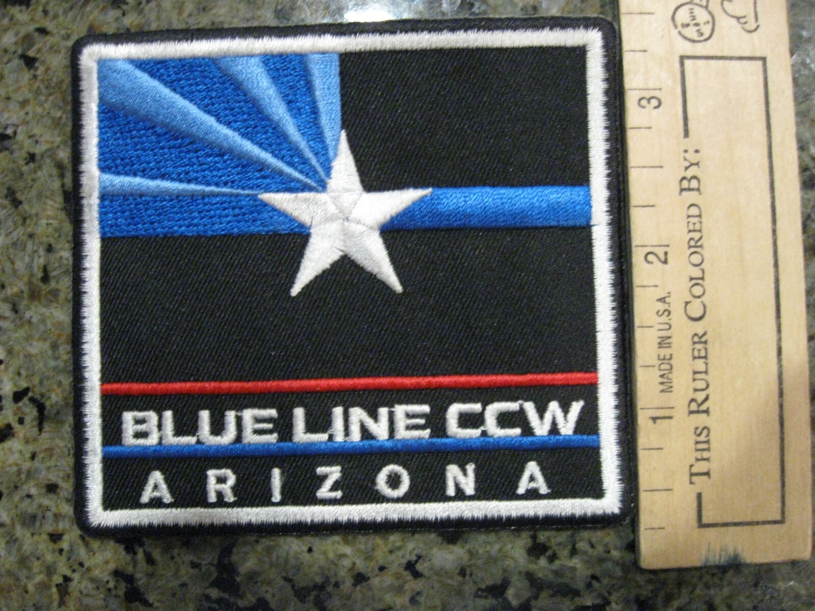Blue Line Arizona police patch CCW AZ | eBay