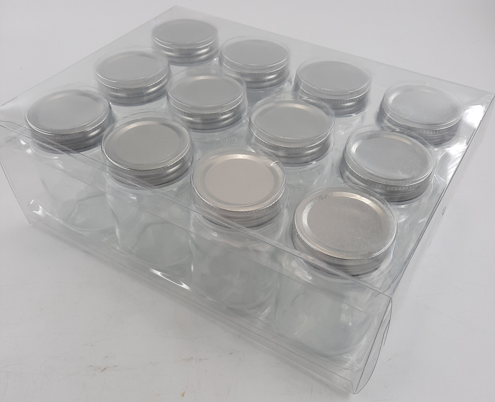 Hobby Lobby 4-Ounce Mason Clear Glass Jars 12-Pack, One Dozen 4 Oz Jars ...