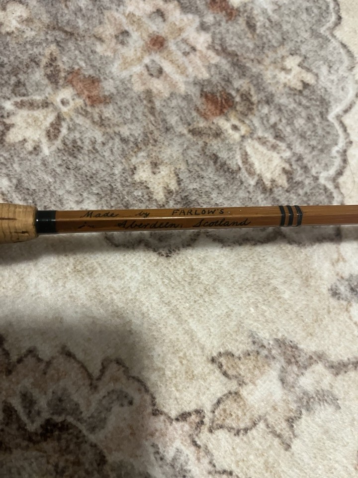 Farlows Lee Wulff midge bamboo fly rod w/ extra tip, sleeve and White ...