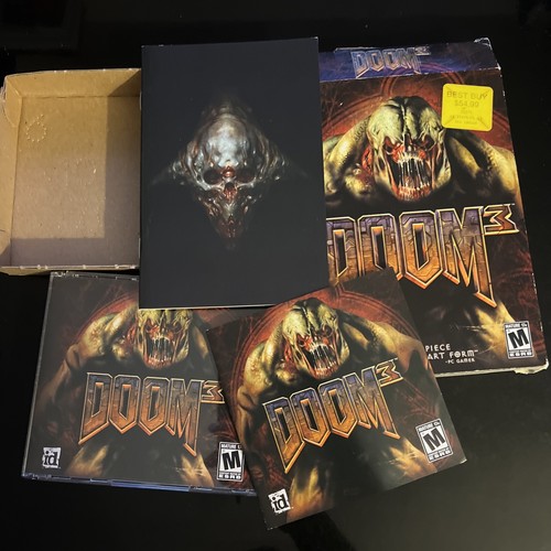 Doom 3 - Big Box PC Computer Game Complete CIB Three Disc Set - PC 2004 ...