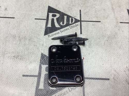 Jackson JS Series Logo Guitar Neck Plate Black w/ Screws | eBay