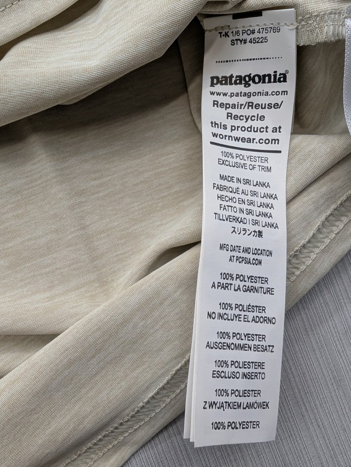 New Patagonia Womens Capilene Cool HEIQ Mint Odor Control Sz Large | eBay