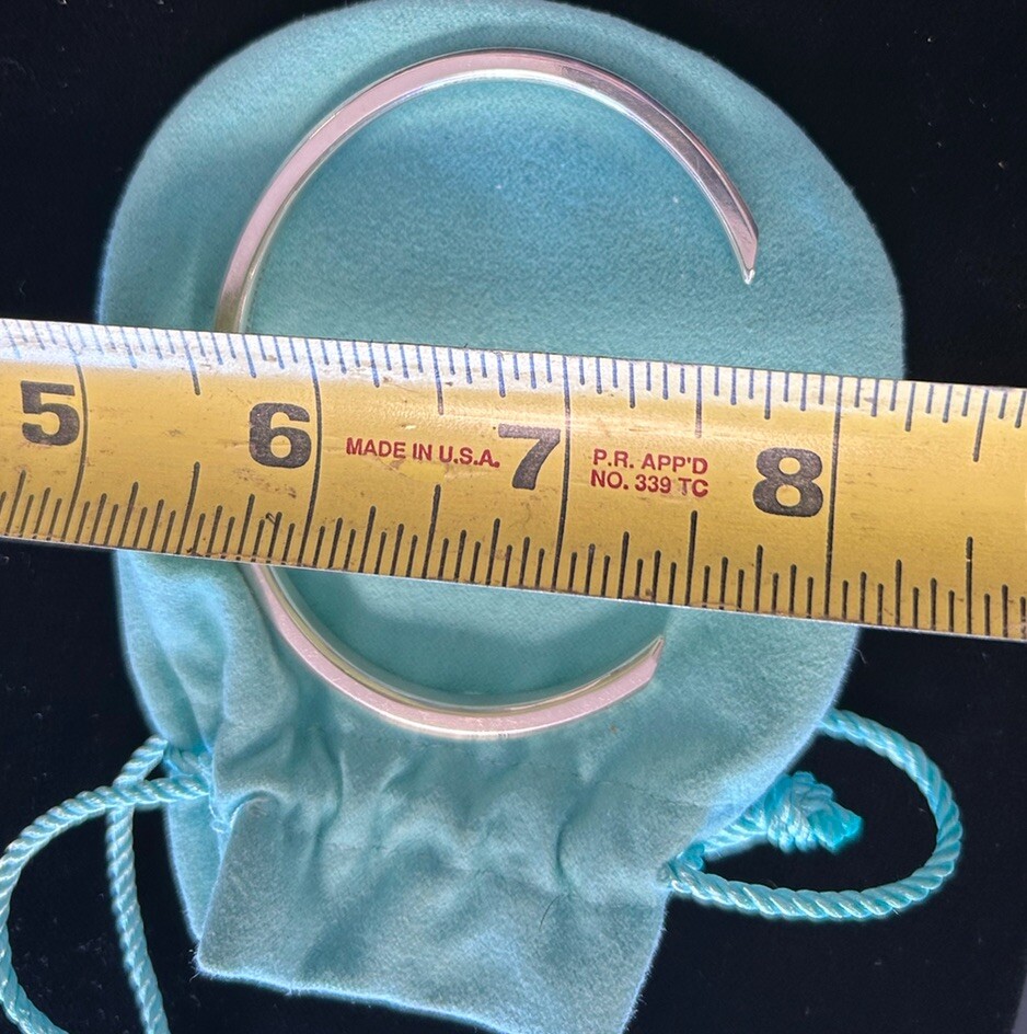 Tiffany & Co. Sterling Silver 1837 Makers Narrow Cuff Men's Bracelet | eBay