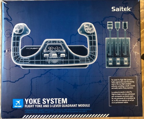 Logitech Saitek Pro Flight Yoke System with Throttle Quadrant - Black ...