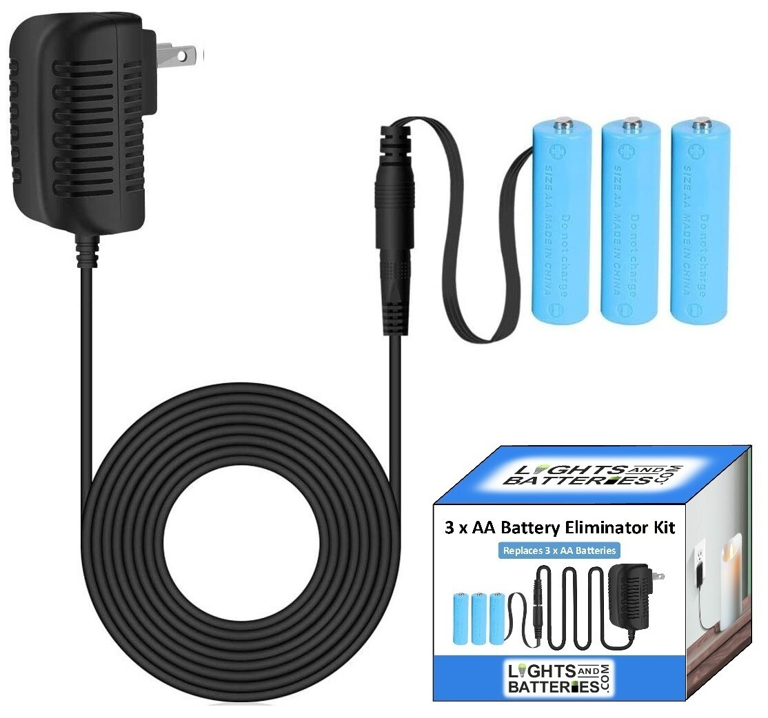 3 x AA Battery Replacement Eliminator Kit for Electronic Devices | eBay