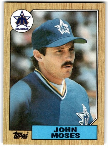 1987 Topps Baseball Cards John Moses Seattle Mariners #284 | eBay