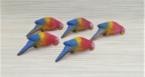 5 x Vintage Hard Rubber Colorful PARROT Decorative String Light ...