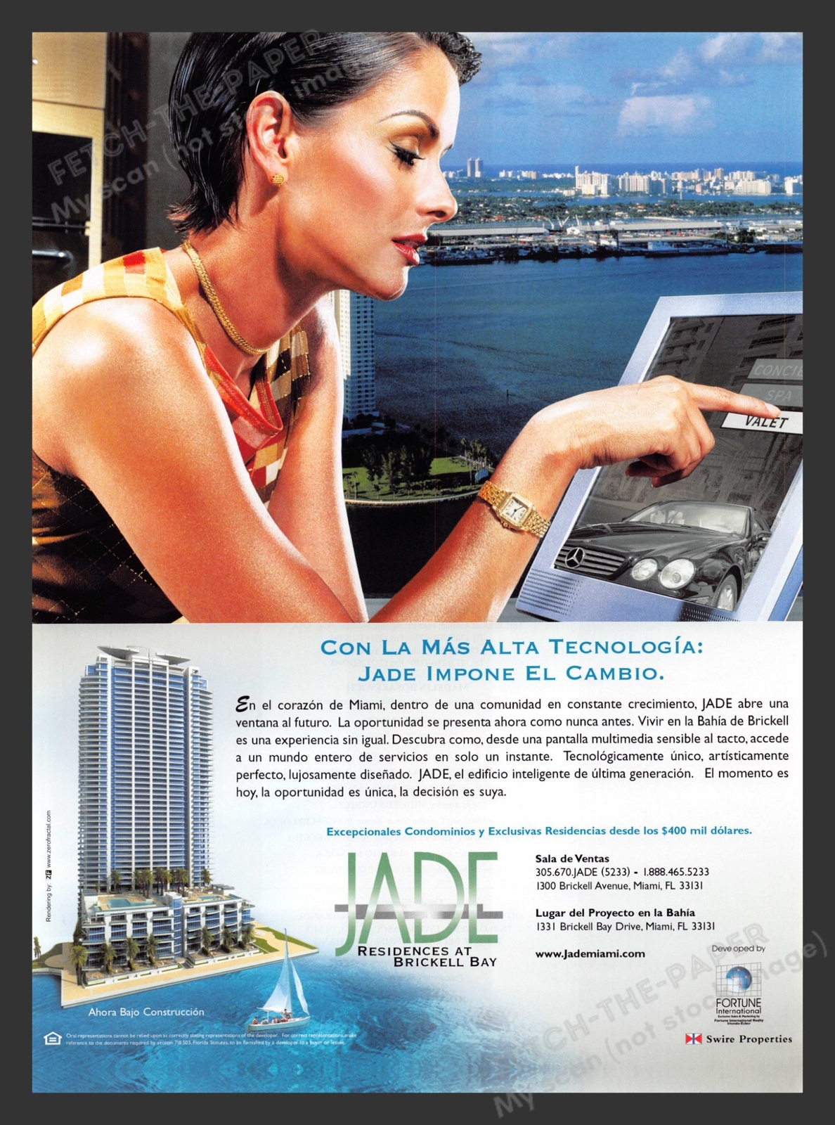 Jade Residences at Brickell Bay Condos Miami Spanish 2004 Print ...