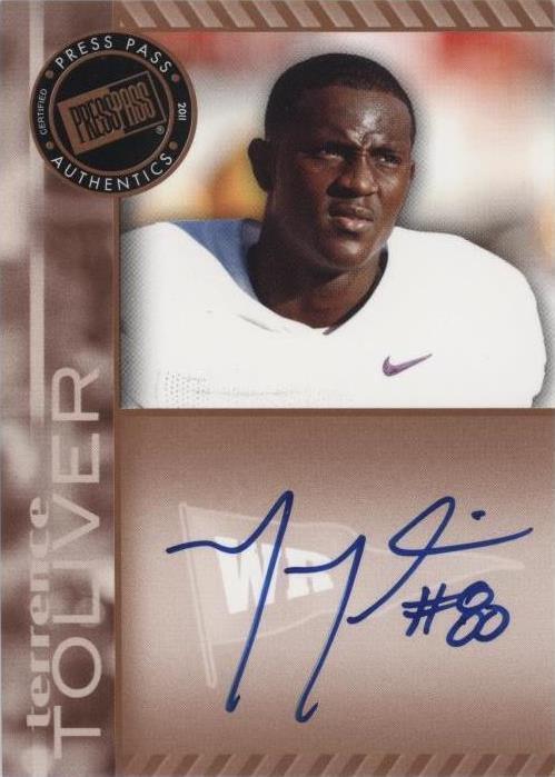 2011 Press Pass - Signings Terrence Toliver #PPS-TT2 Bronze (AU, RC ...