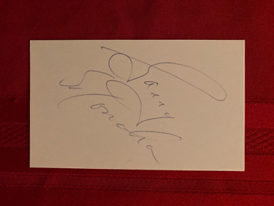 Garry Monahan signed 3x5 index card / Auto / First NHL draft pick ...