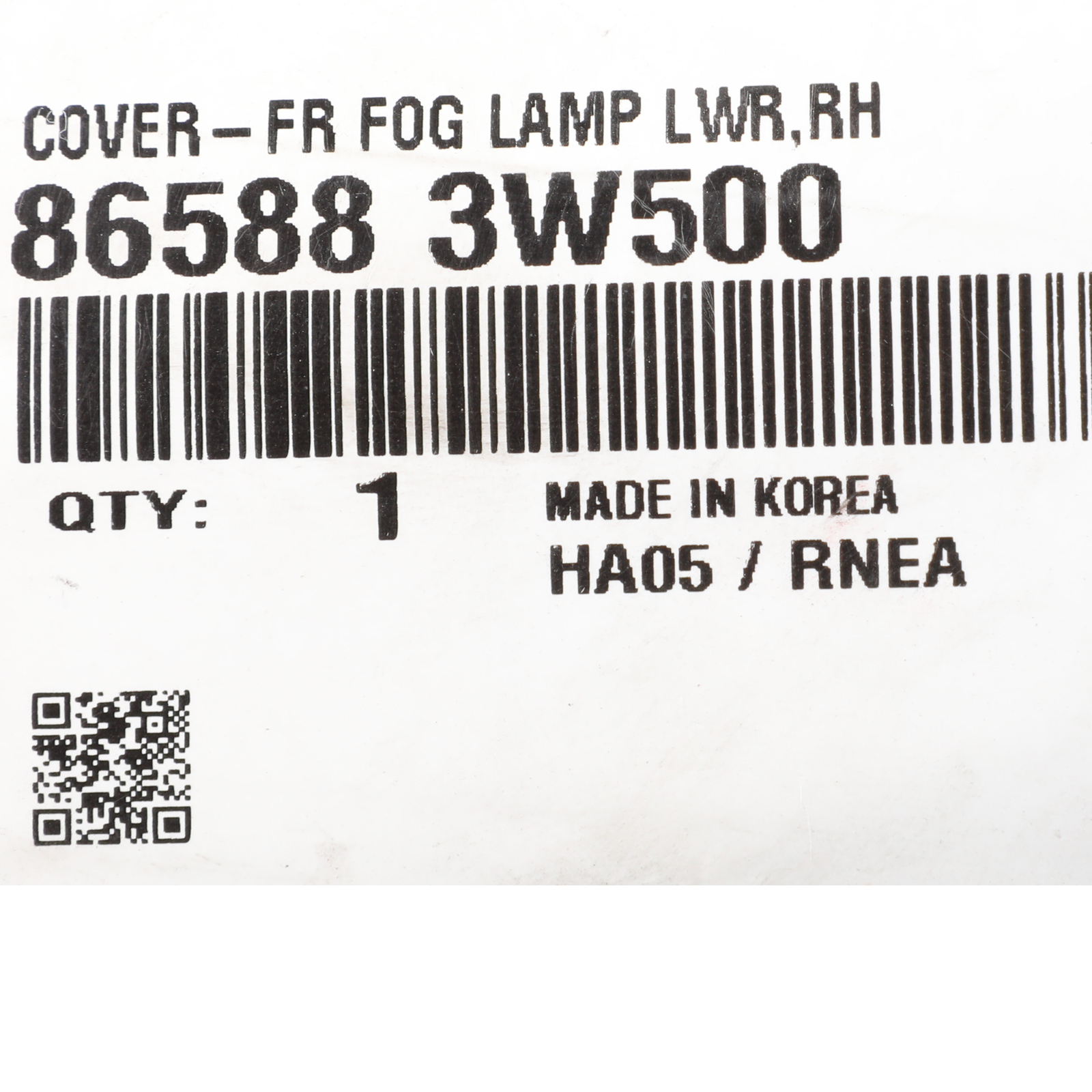 NEW OEM Kia 2014-2016 Sportage Front Right Fog Lamp Molding 86588-3W500 ...