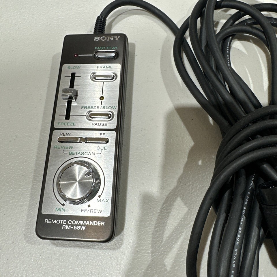 Vintage Sony Remote Control Commander RM-58W for Betamax SL-5800 | eBay