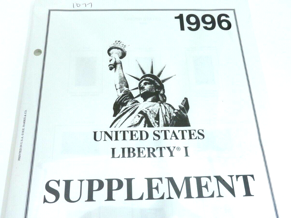 Harris 1996 Liberty I Stamp Album Supplement Regular Commemoratives ...