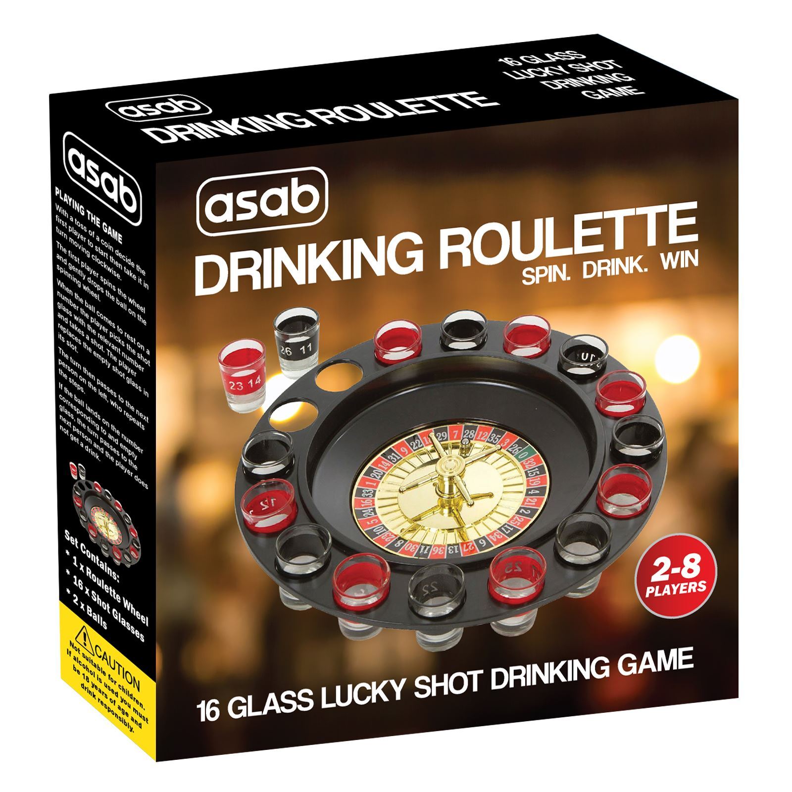 Party Shot Drinking Game for Adults Spin Shot Roulette Drinking Game ...
